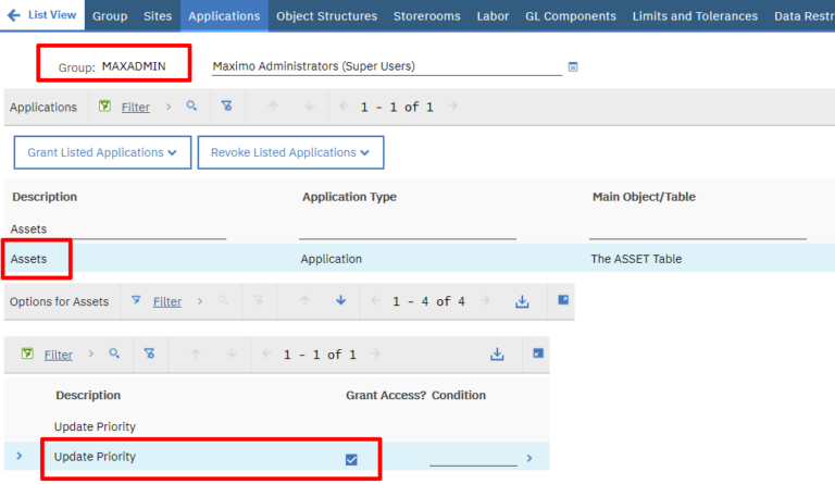 MaximoDev - Maximo bulk update from List view