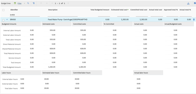 MaximoDev - Budget Monitoring with Maximo