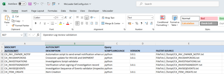 MaximoDev - System as-built documentation with MxLoader